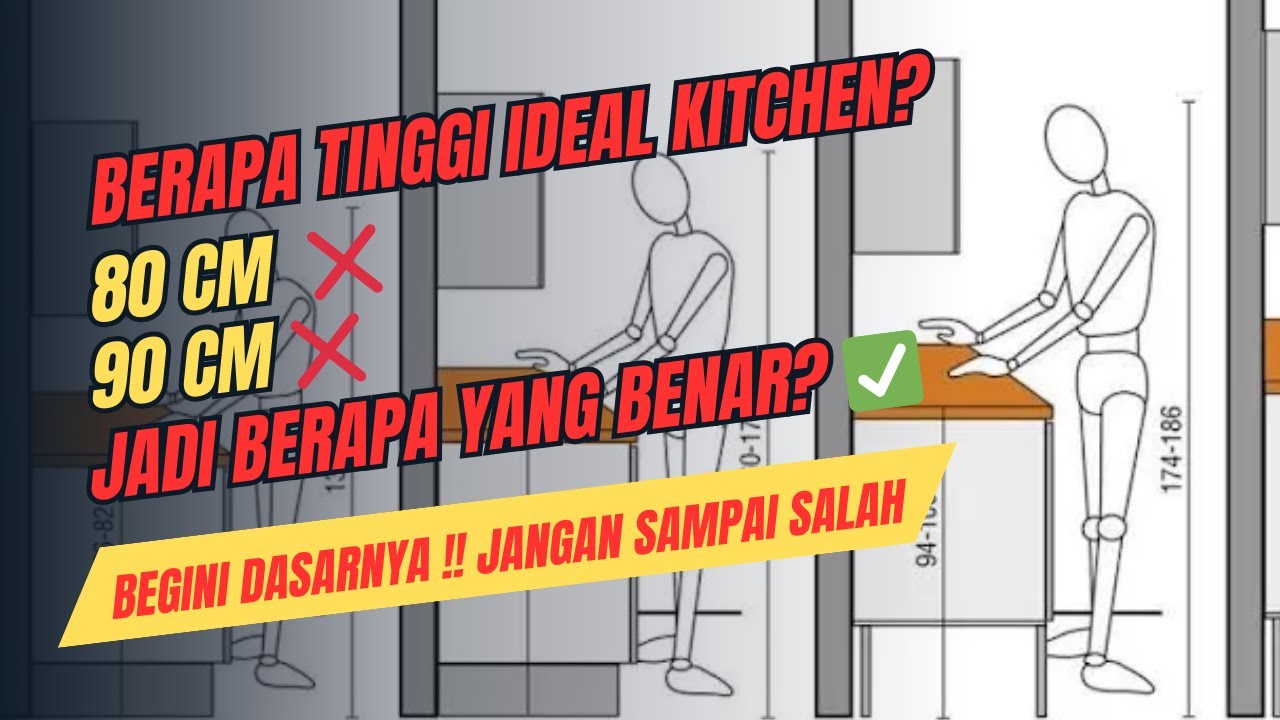 BERAPA TINGGI IDEAL MEJA DAPUR ATAU KITCHEN? JANGAN SAMPAI SALAH ...