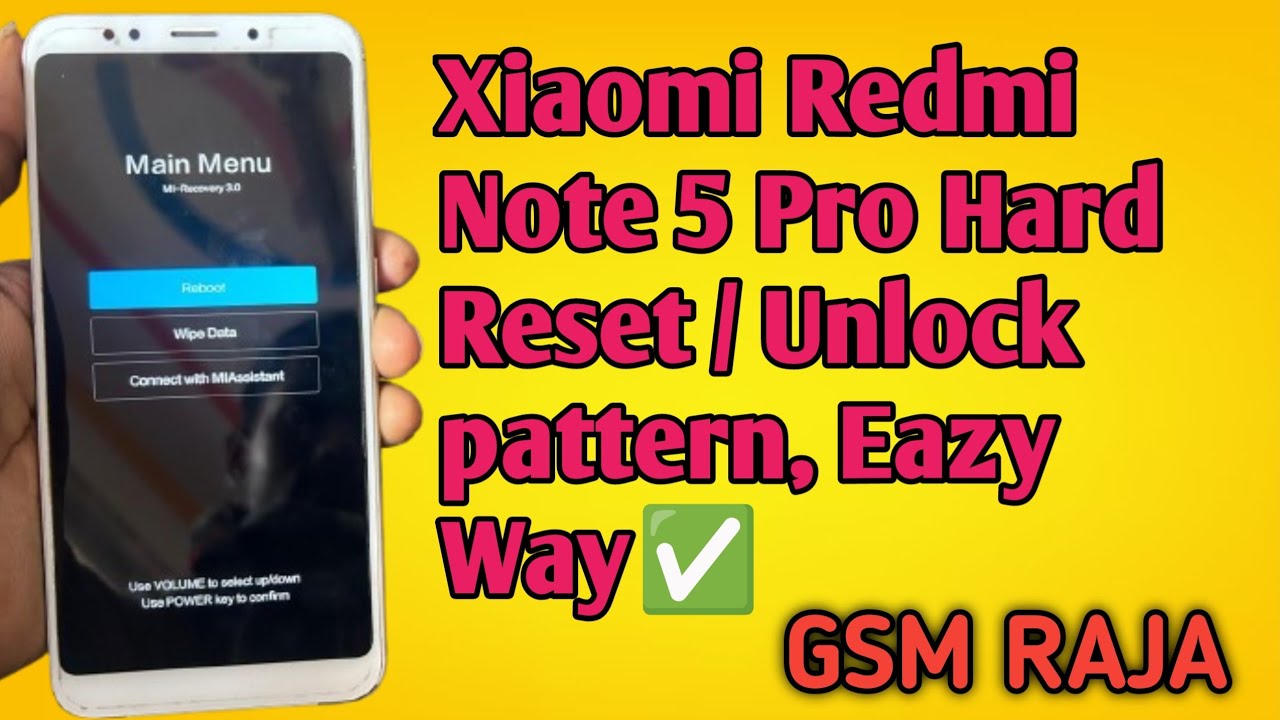 Xiaomi Redmi Note 5 Pro Hard Reset / Unlock pattern, Eazy Way - YouTube