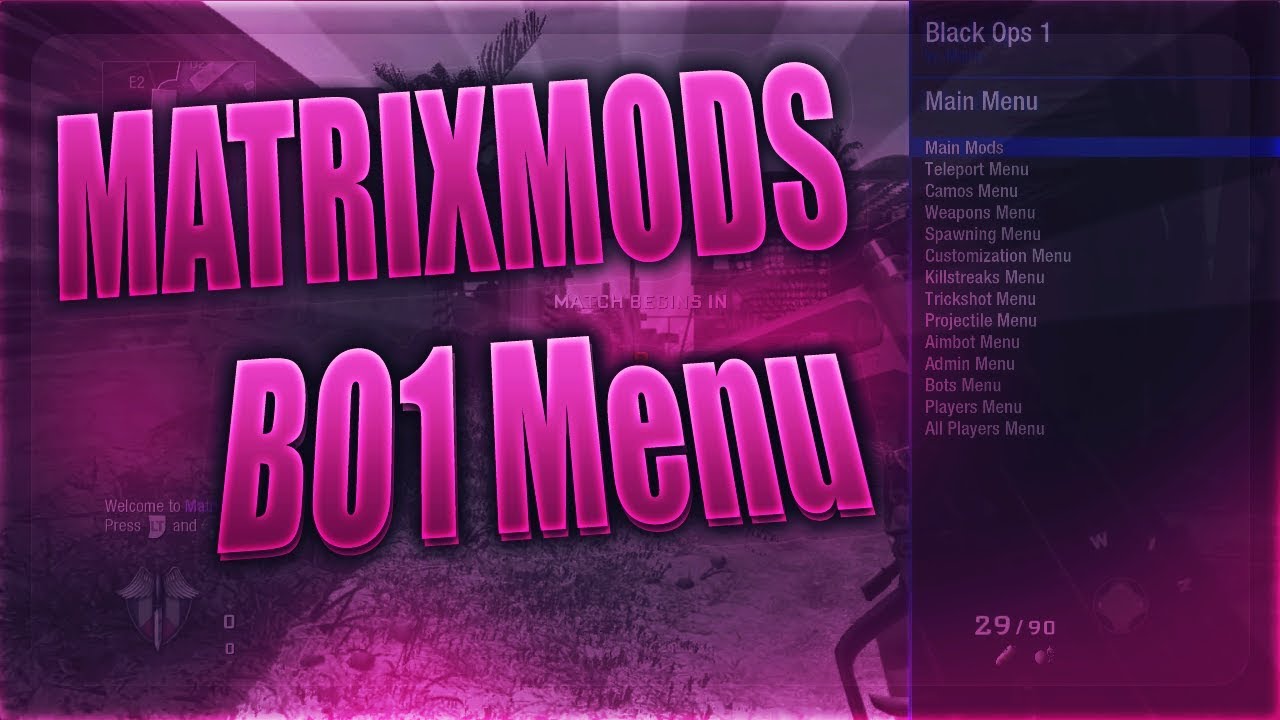 [Xbox 360] MatrixMods Black Ops 1 All Client Mod Menu [TU13] - YouTube