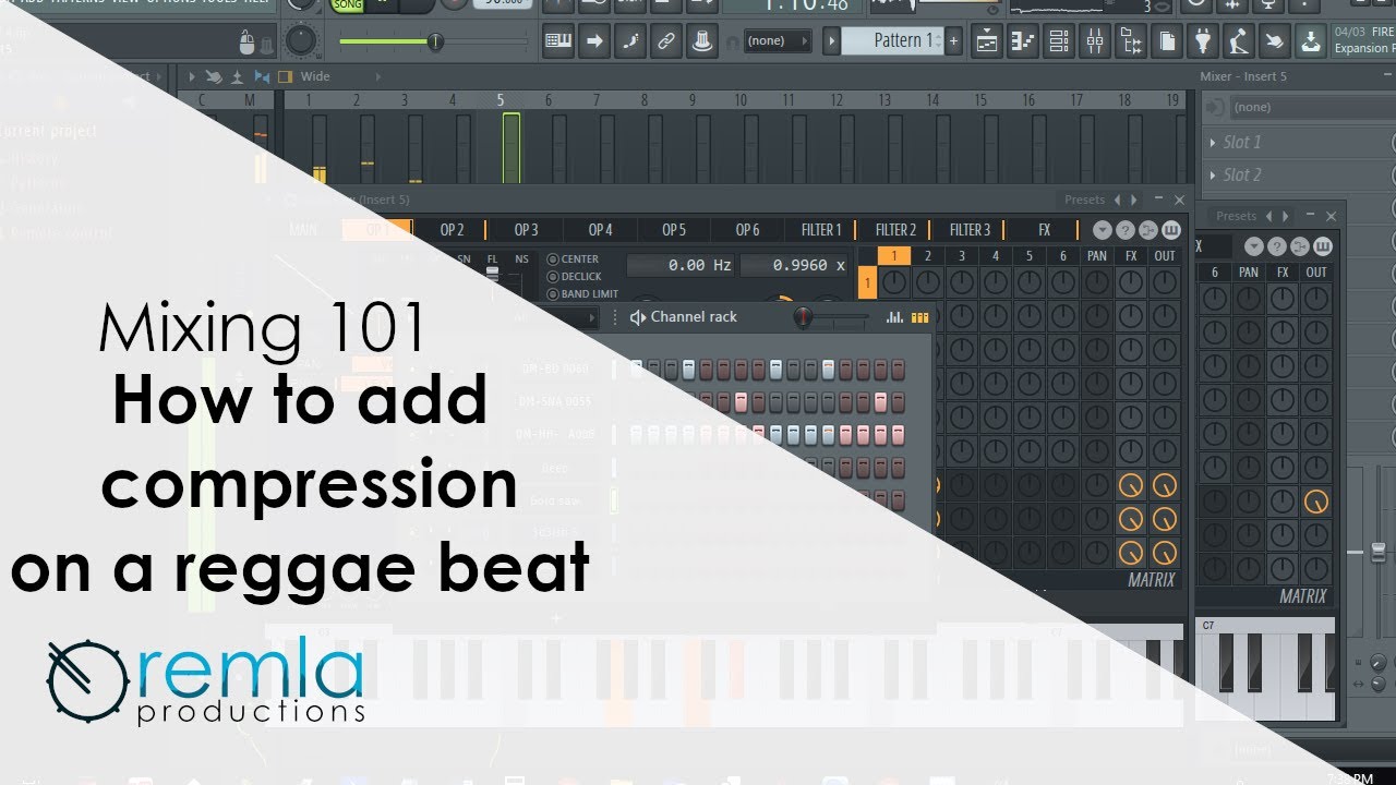 How to mix a reggae beat part 2: How to add compression - YouTube