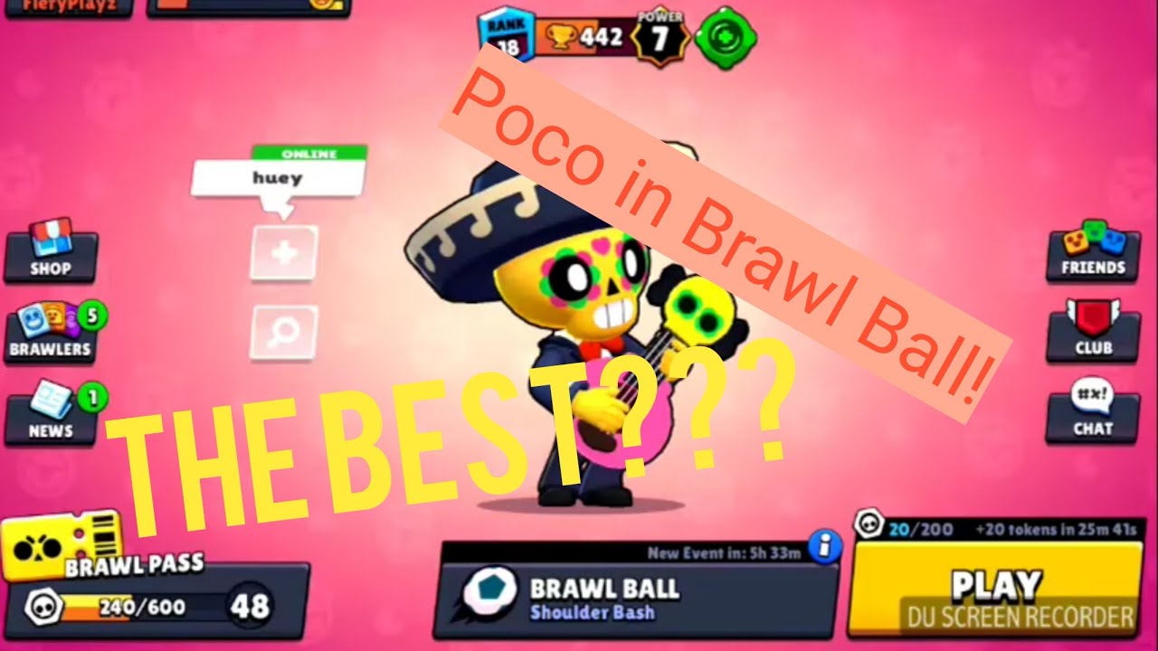 Poco in Brawl Ball! - YouTube