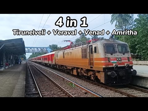 Tirunelveli Express + Veraval Express + Venad Express + Amritha Express ...