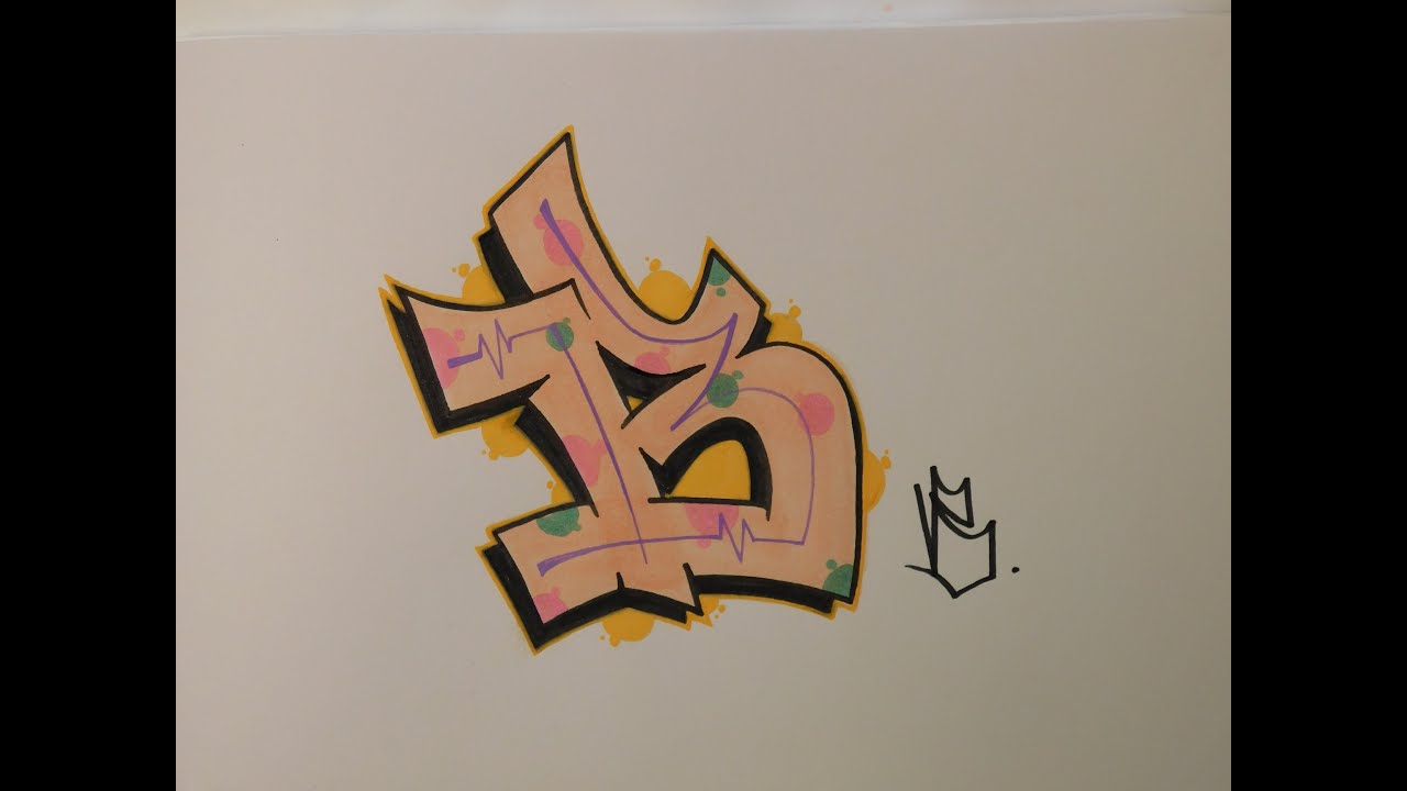 *ALPHABETS* Graffiti letter B - YouTube