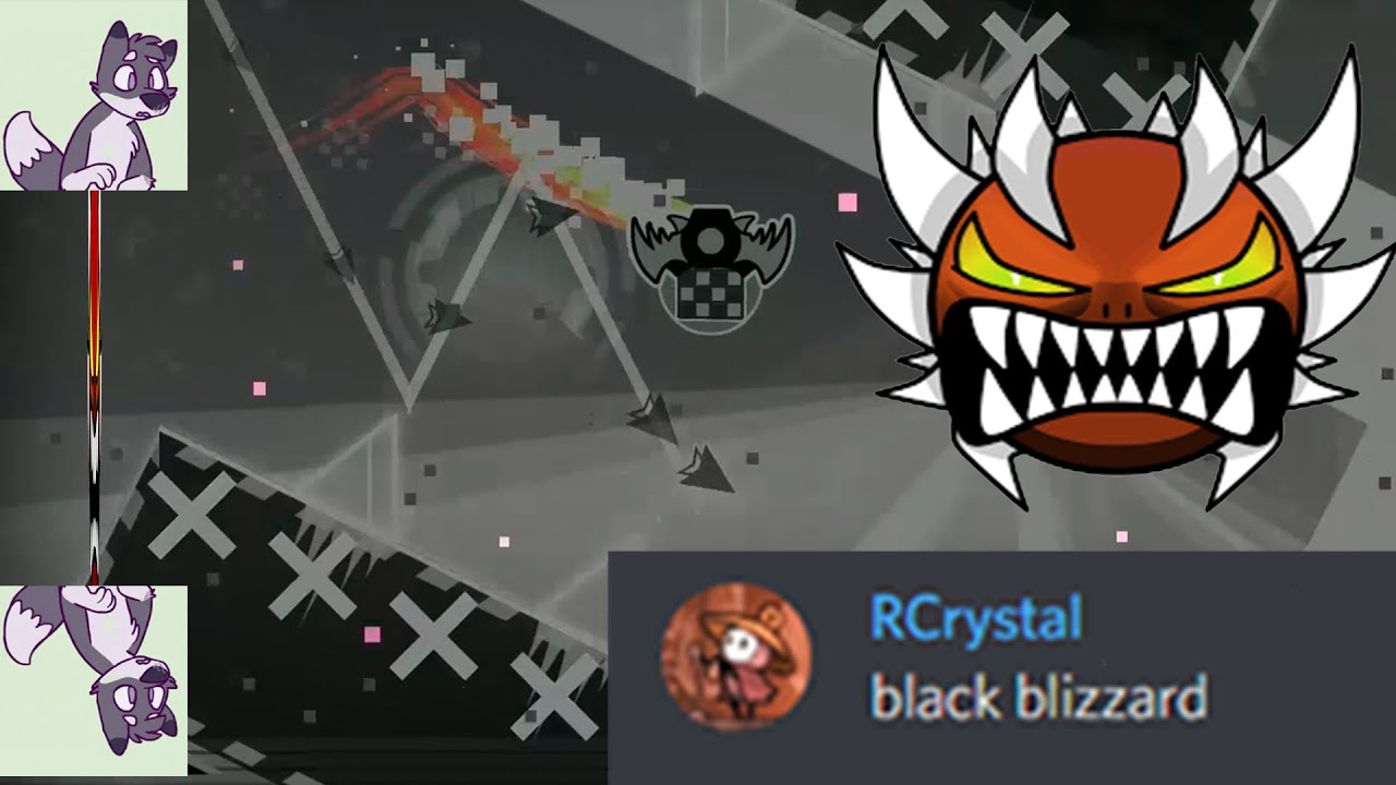 Geometry Dash 2.11 — Black Blizzard By KrmaL [Extreme Demon] - YouTube