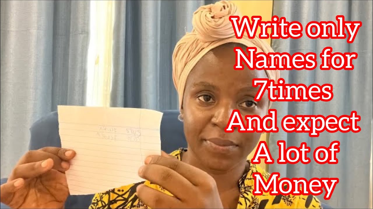 Write names for 7 times before end of month -don’t be scared when a lot ...
