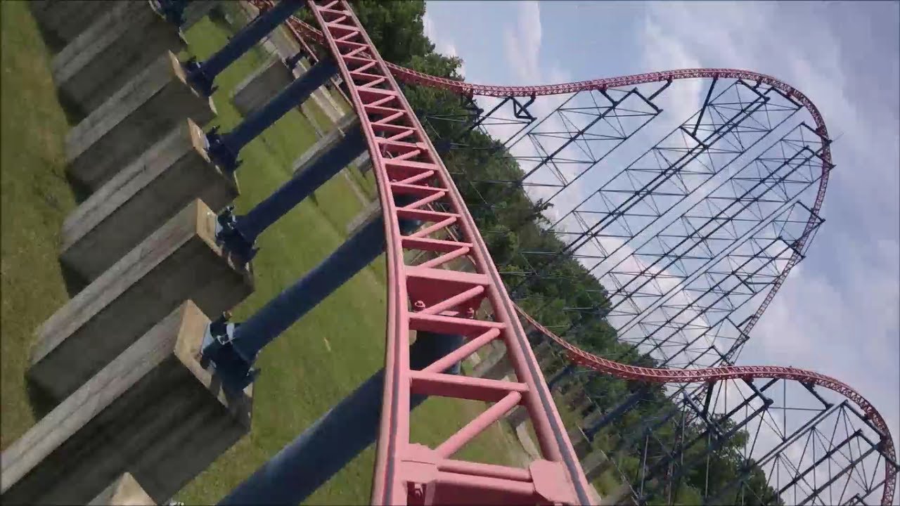 Superman: Ride of Steel HD On-Ride POV Front Six Flags America Summer ...