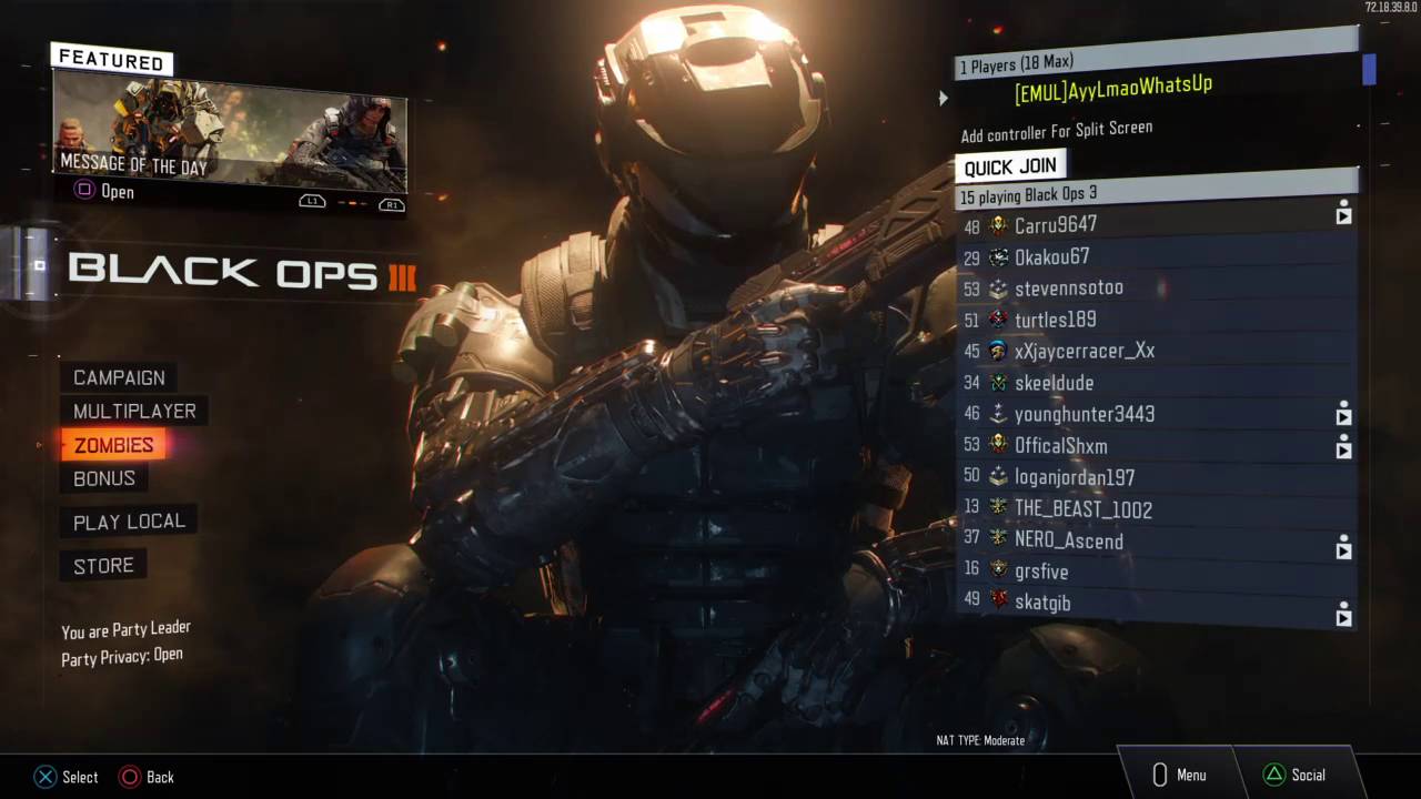 Black ops 3 zombies come join me - YouTube