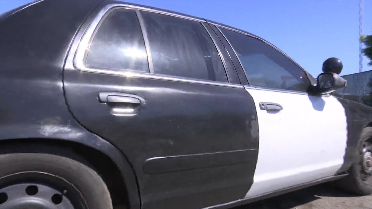 Suspect in former police car caught in Goleta hills - YouTube