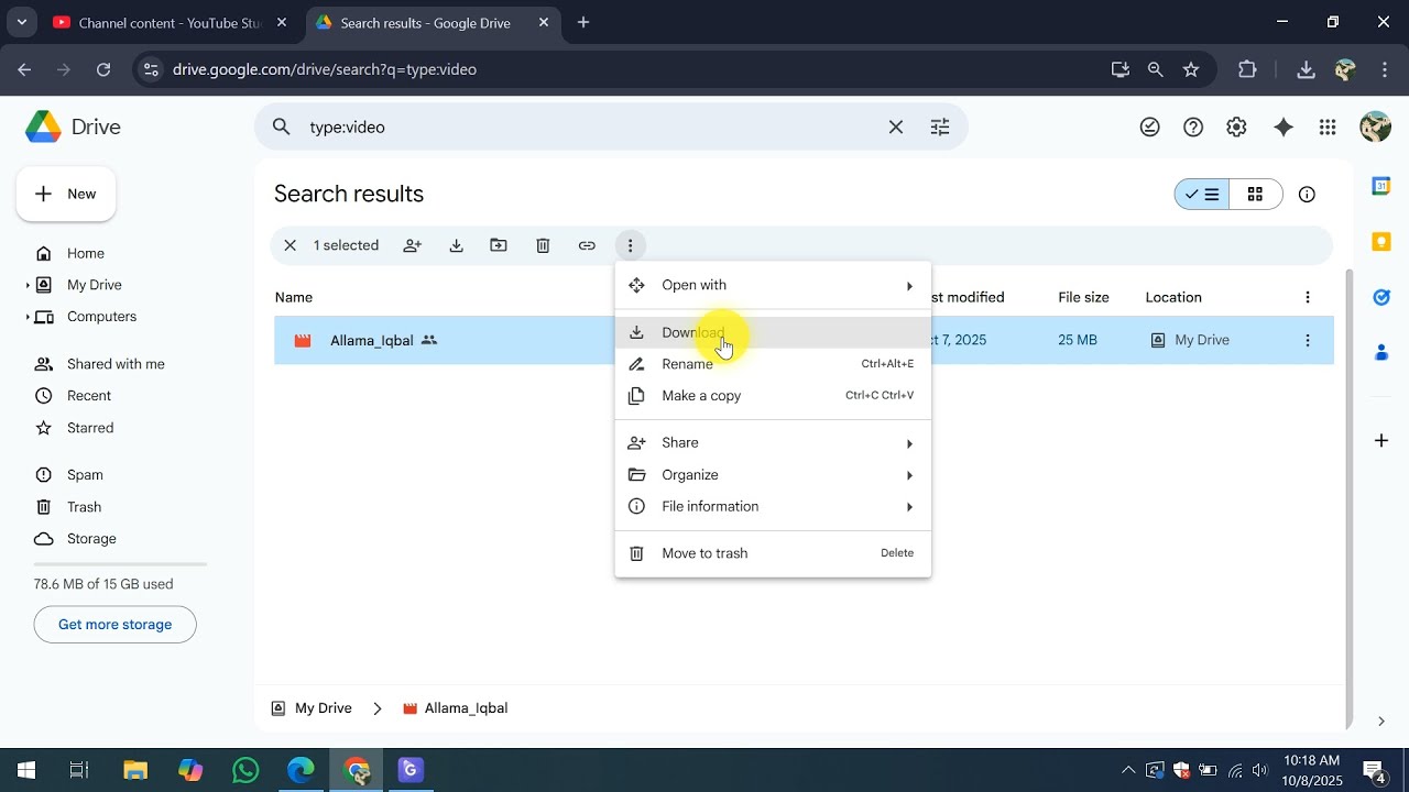 How To Download Big Files from Google Drive - YouTube