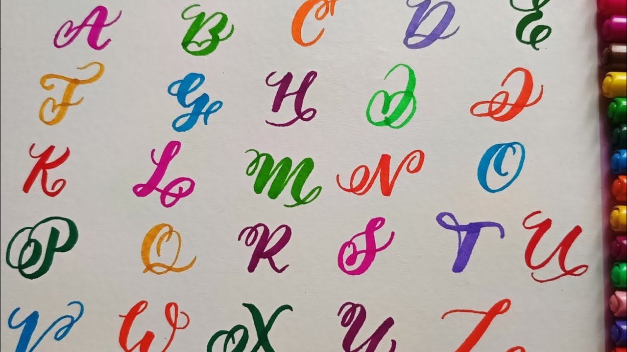 Cursive Writing A to Z | Cursive Letter ABCD | Cursive Writing ABCD ...
