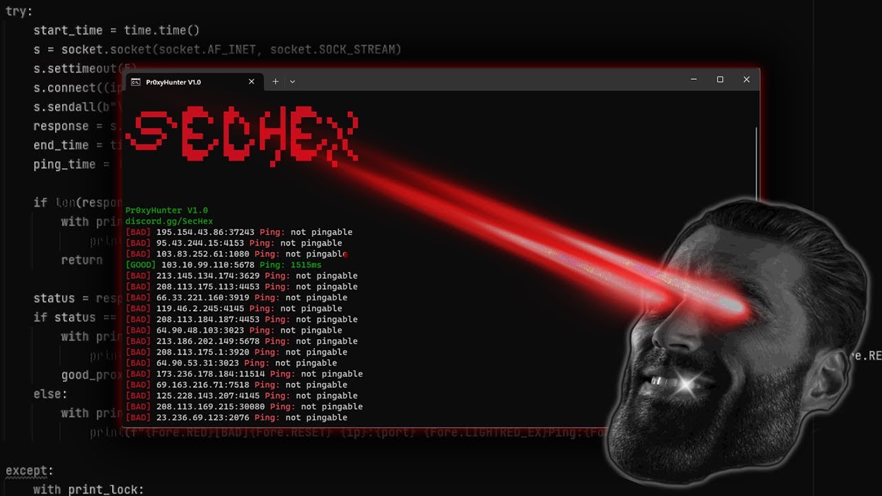 SecHex-Pr0xyHunter [OpenSource] V1.0 BETA - YouTube