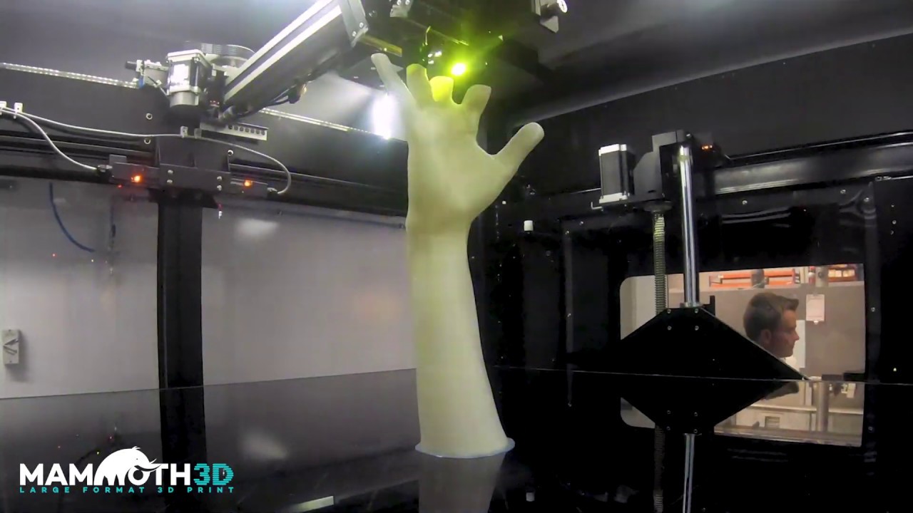 The Largest 3D Printer in the World - Life-sized Hand - YouTube