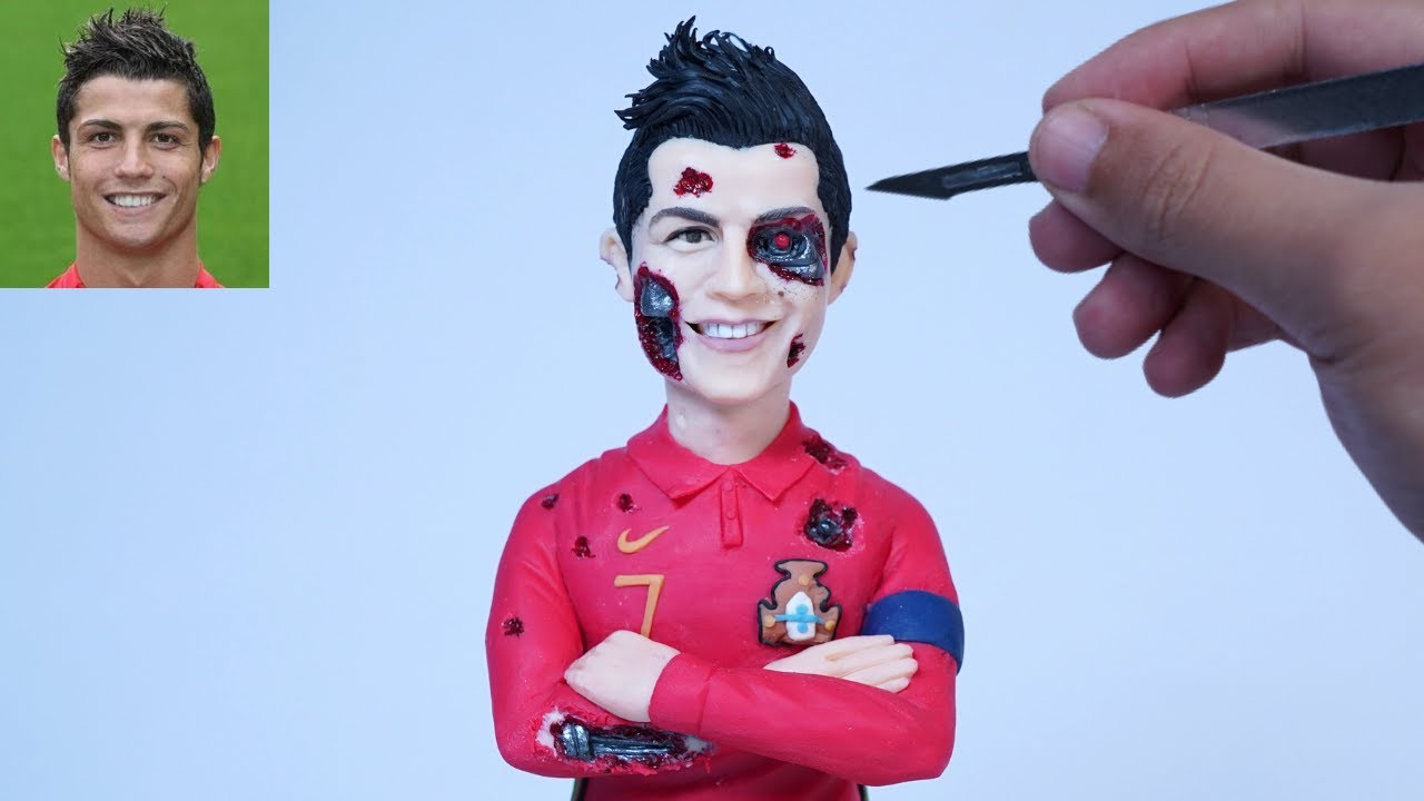 How to make Cristiano Ronaldo in Terminator style | Kay's Clay 2022 ...