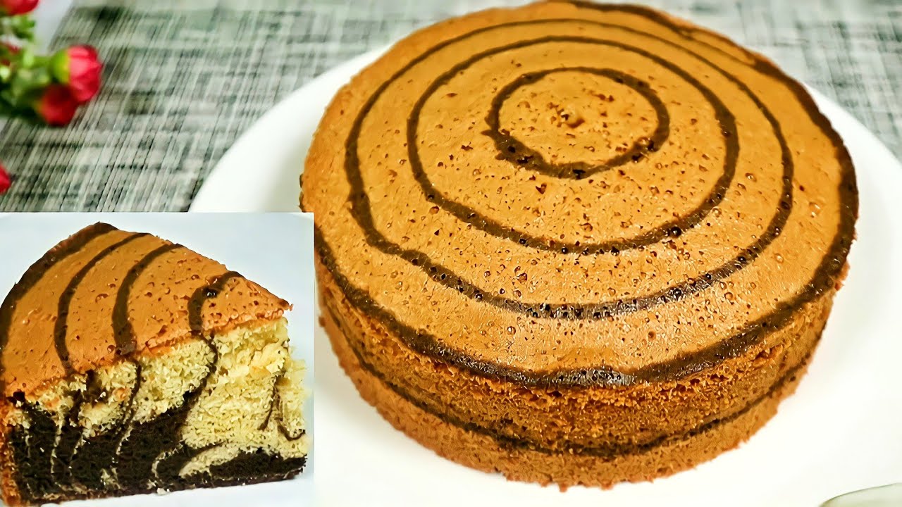 Resep kue Bolu Macan, hanya 2 Telur mengembang sempurna - YouTube