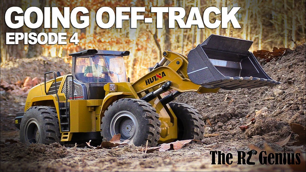 BUILDING A BACKFLIP RAMP w/ RC WHEEL LOADER | Going Off-Track Episode 4 ...