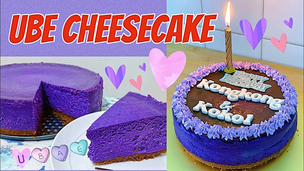 UBE CHEESECAKE - YouTube