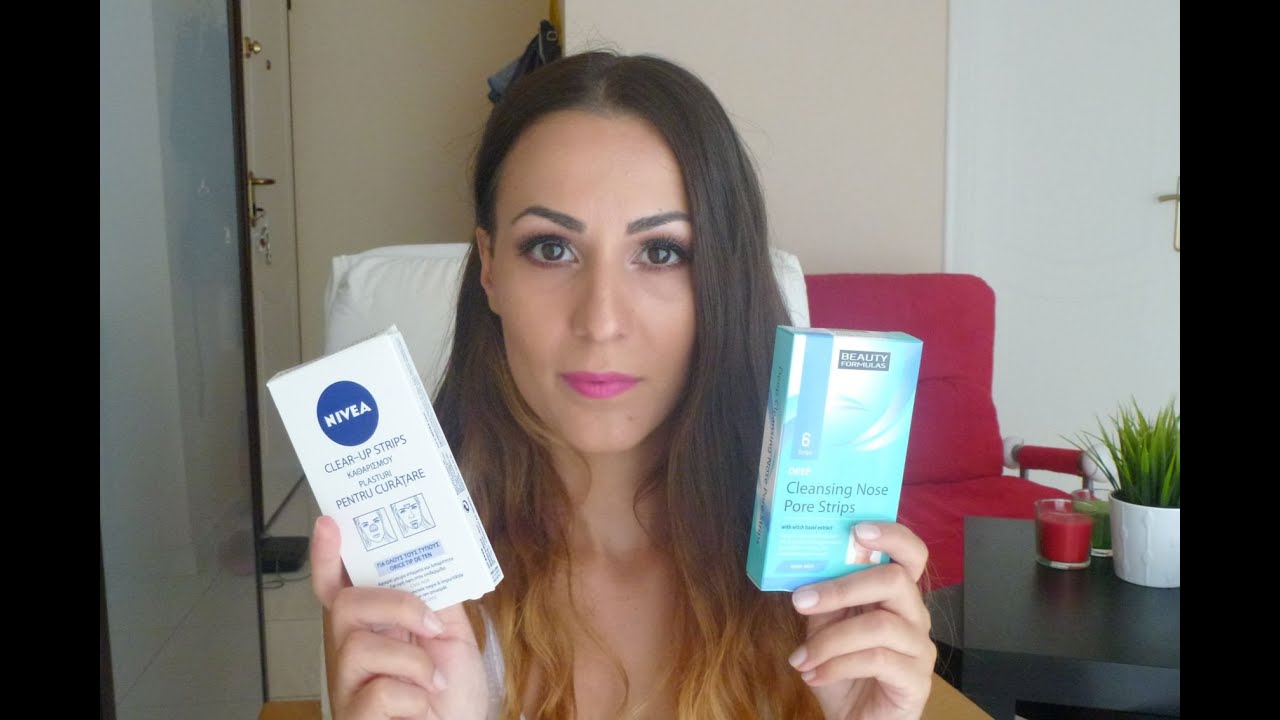 Nose Pore Strips Review&Demo-Nivea vs Beauty Formulas - YouTube