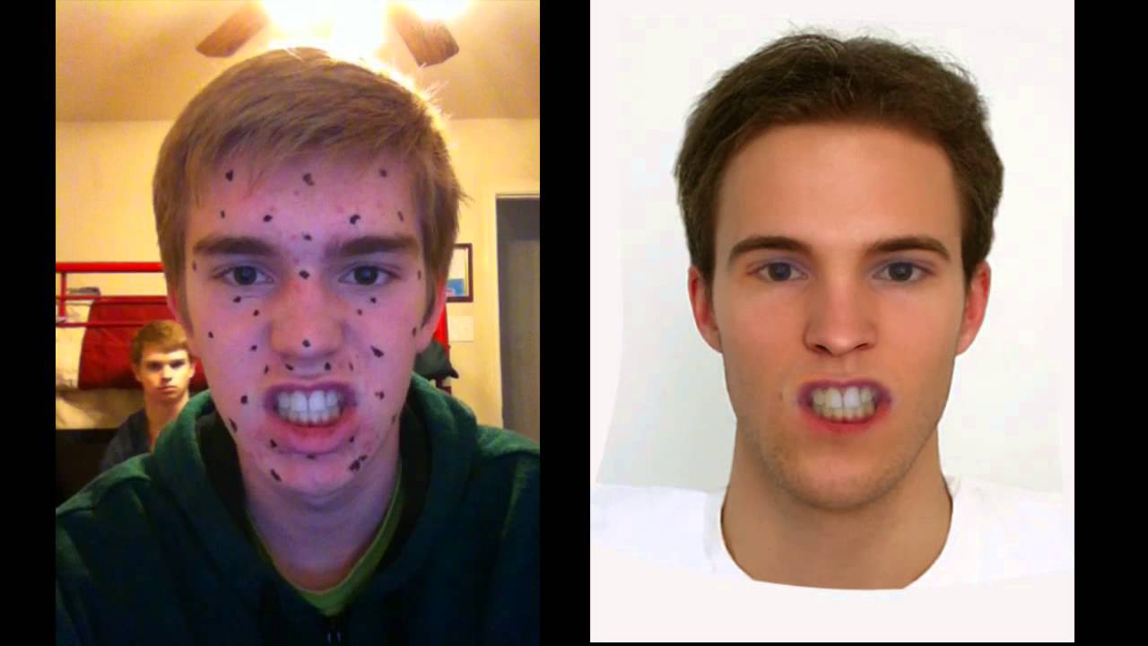 Facial Motion Tracking Test - YouTube