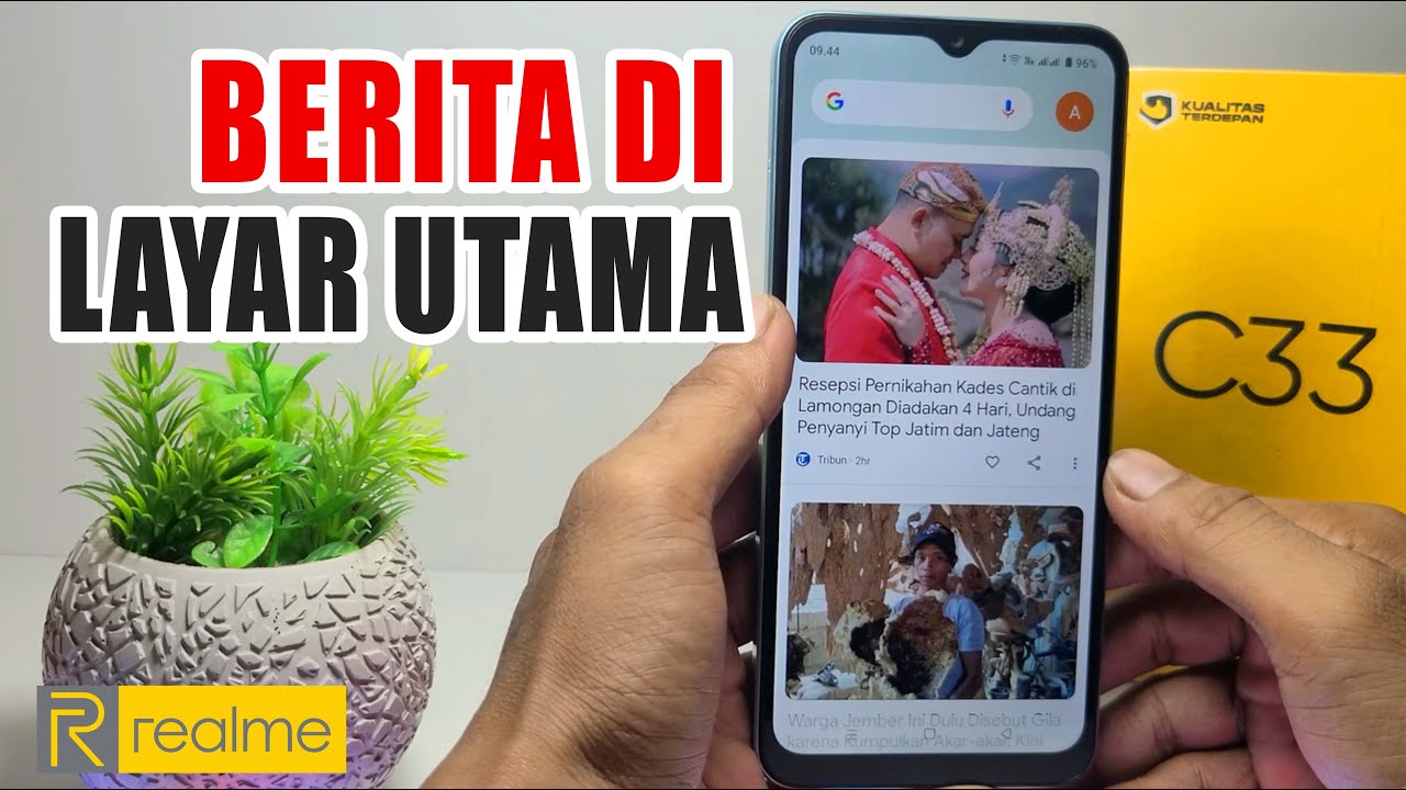 Cara Menghilangkan Berita Google Di Layar Utama Realme C33 - YouTube