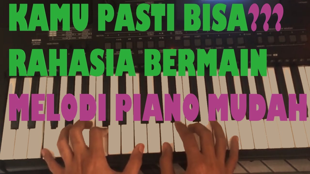 belajar melodi piano-tangga nada C mayor - YouTube
