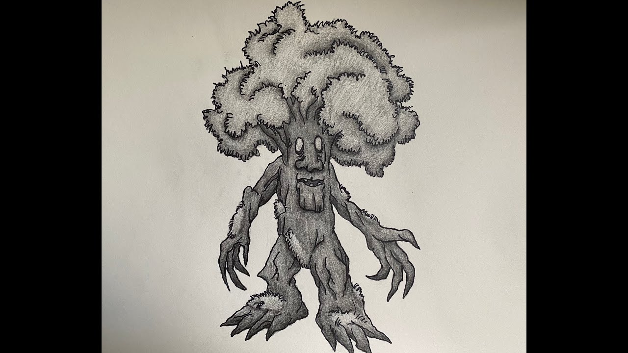 Treeman Drawing Timelapse (Satisfying) - YouTube