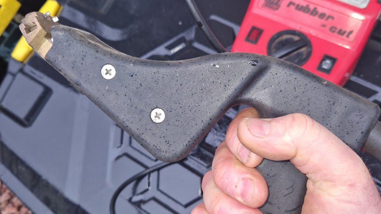 First time at Regrooving a worn tyre after getting the tool, mobile ...