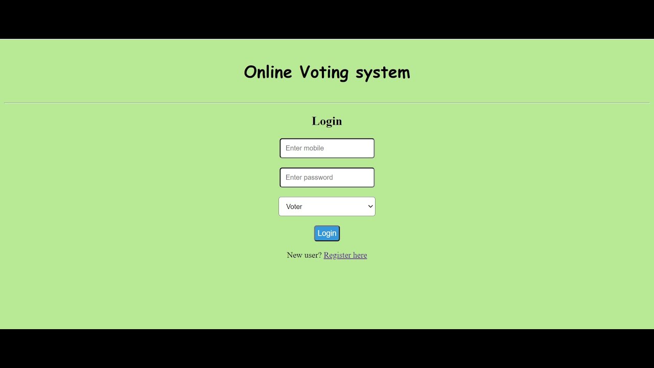 LET'S GET STARTED WITH A ONLINE VOTING SYSTEM - YouTube