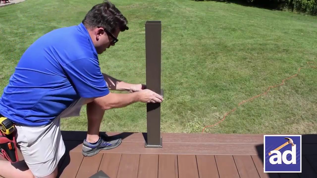 AFCO 3" and 4" Newel Post Installation - YouTube