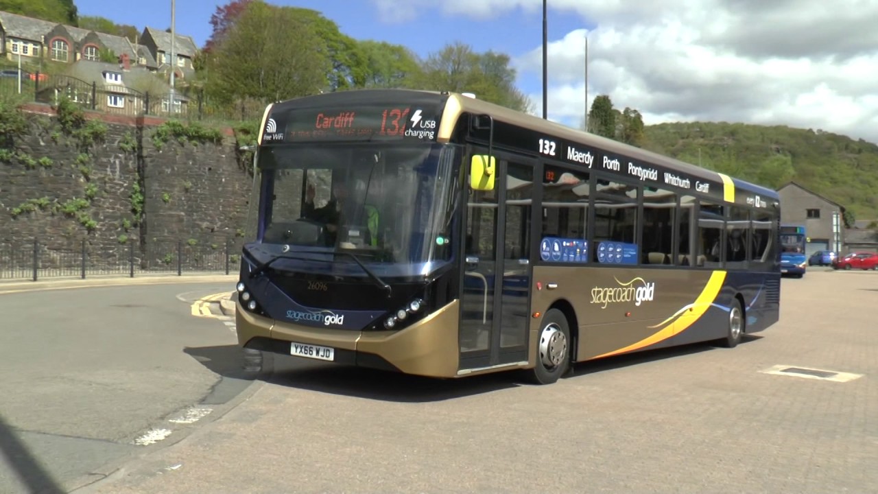 BUSES IN PONTYPRIDD APRIL 2017 - YouTube