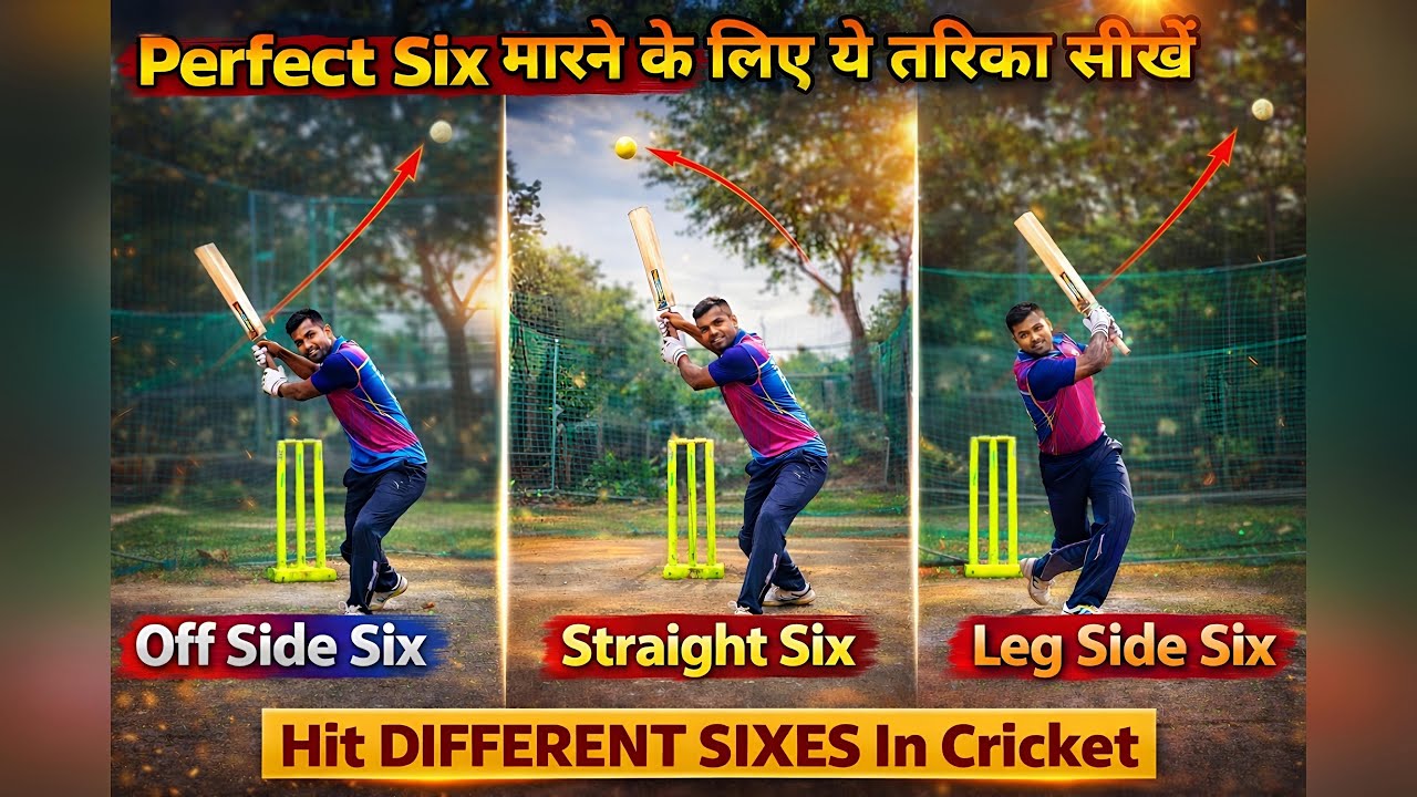 तीनों लाइन में PERFECT SIX कैसे मारें । सही BACKLIFT और सही BAT FACE को ...