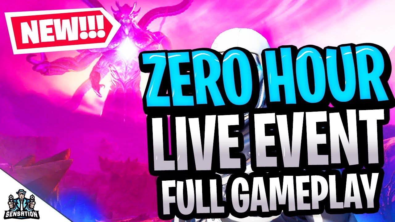 ZERO HOUR FORTNITE LIVE EVENT GAMEPLAY - YouTube