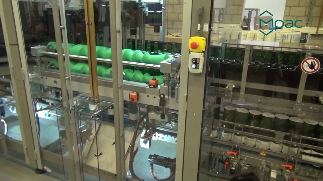 Mpac Langen VC-C for Packing Whiskey Bottles in Tubes - YouTube