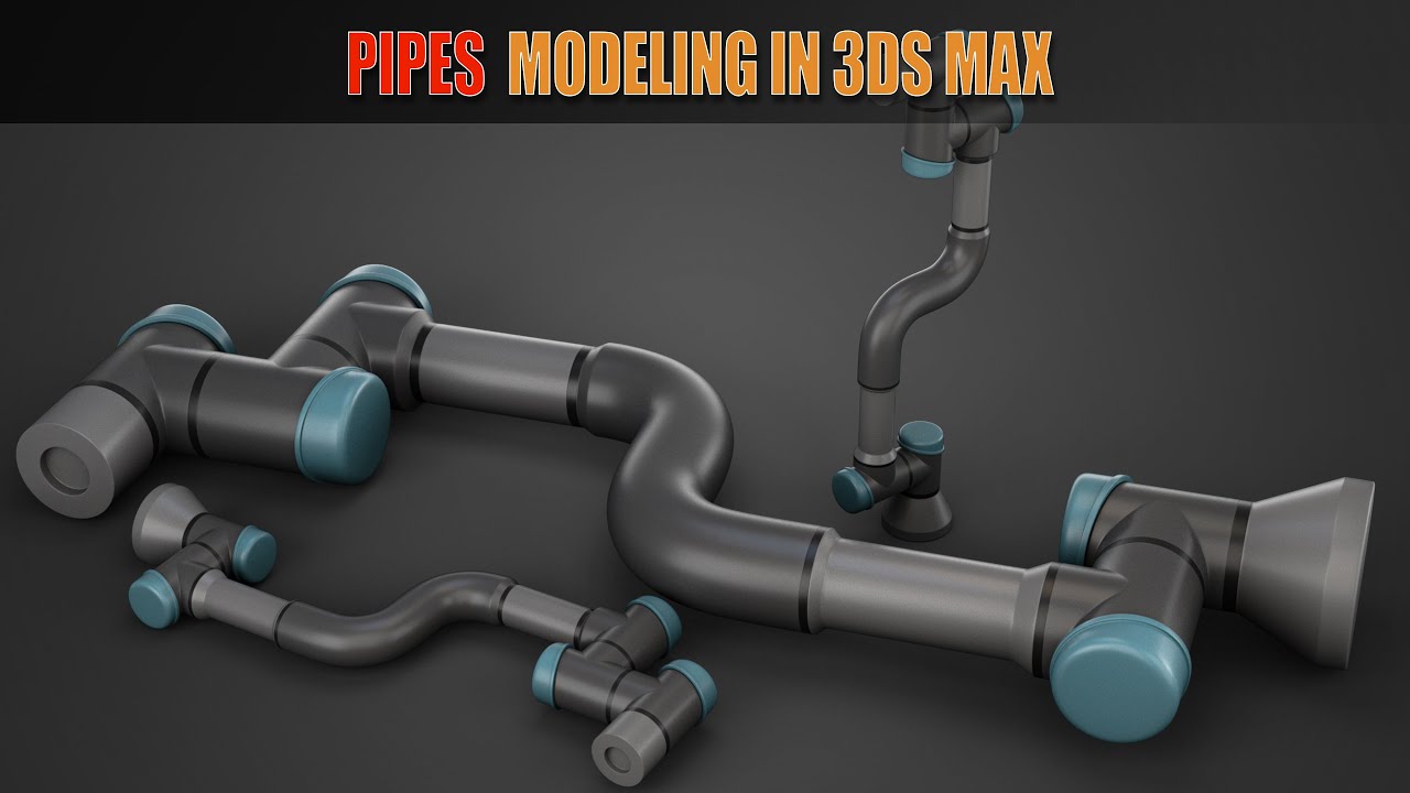Topology Hard Surface: Pipes Modeling In 3ds Max || N°_138 - YouTube