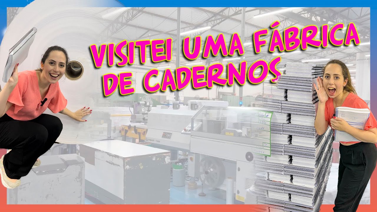 VISITEI UMA FÁBRICA DE CADERNOS - JANDAIA DAY - YouTube