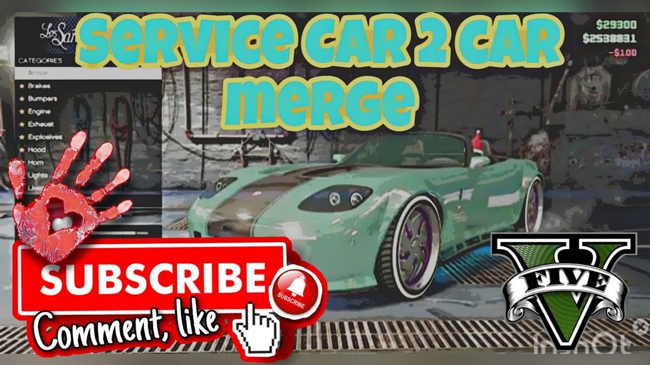 GTAV Service Car 2 Car Merge - YouTube