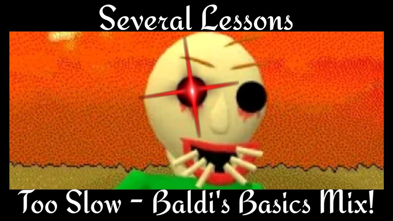 [FNF] Several Lessons (Too Notebooks V2) - Too Slow Baldi Bash! - YouTube
