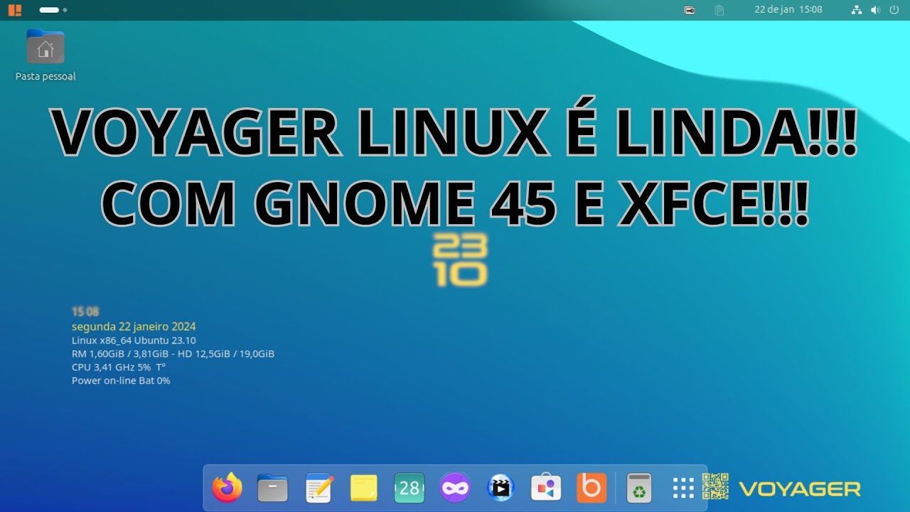 ESSA DISTRO É INSANA E COMPLETA!!! VOYAGER LINUX VAI TE CATIVAR EM 2024 ...
