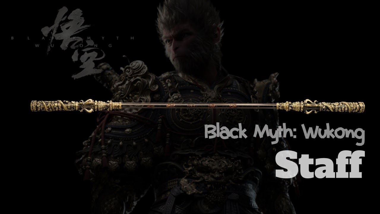 Unboxing replica baston Rey Mono Black Myth Wukong - YouTube