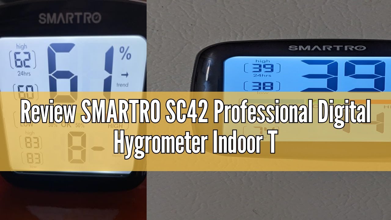 Review SMARTRO SC42 Professional Digital Hygrometer Indoor Thermometer ...