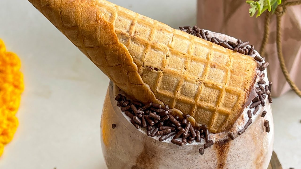 Chocolate Icecream Milkshake | Cornetto Milkshake | New milkshake Ideas ...