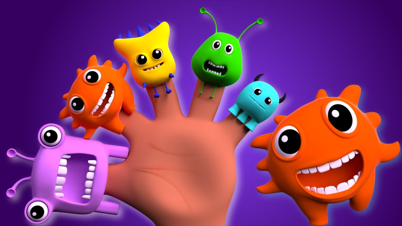 Monsters finger family | nursery rhymes | kids songs | children videos ...