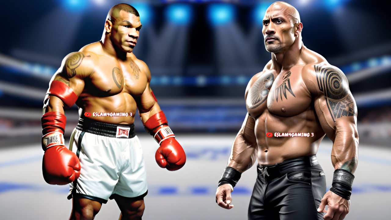 MIKE TYSON VS THE ROCK - FULL FIGHT - YouTube