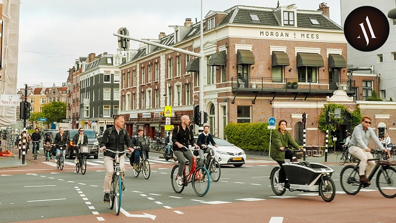 30 MIN of Automated Traffic Flow During Traffic Hour in Amsterdam, 4k ...