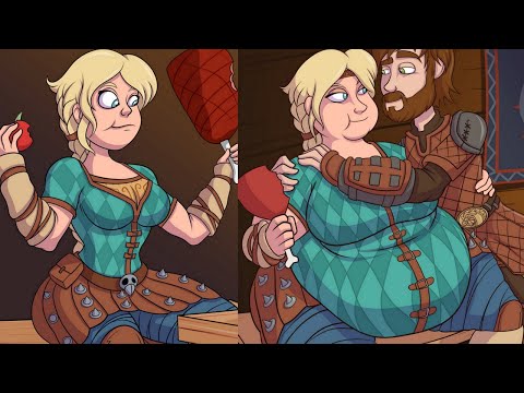 Astrid to Fatstrid! - more art by TubbyToons (Dubbed)