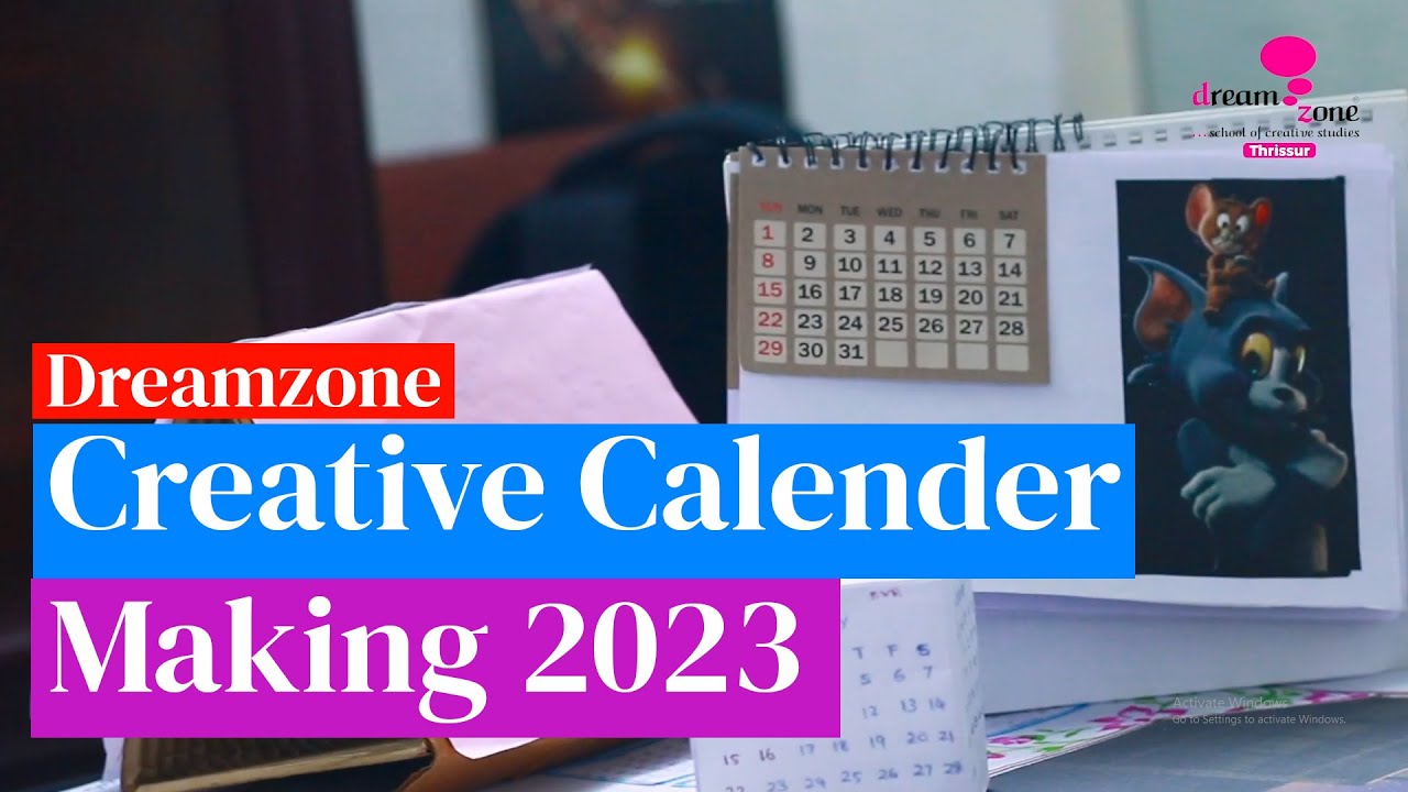Creative Calender making 2023 | DREAMZONE THRISSUR - YouTube