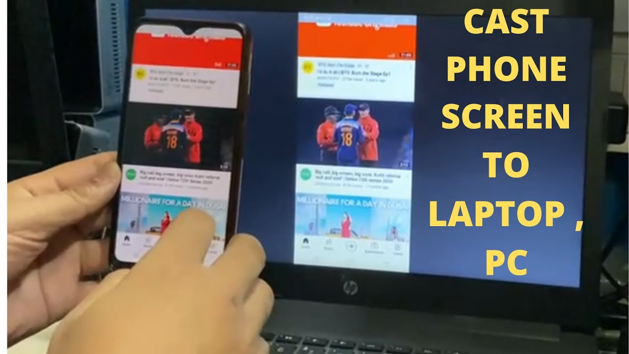 How to MIRROR CAST Your Phone Screen to Windows 10 Without Any Software ...
