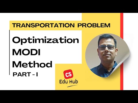 The Best Way to Learn MODI Method for Optimization | Operations ...