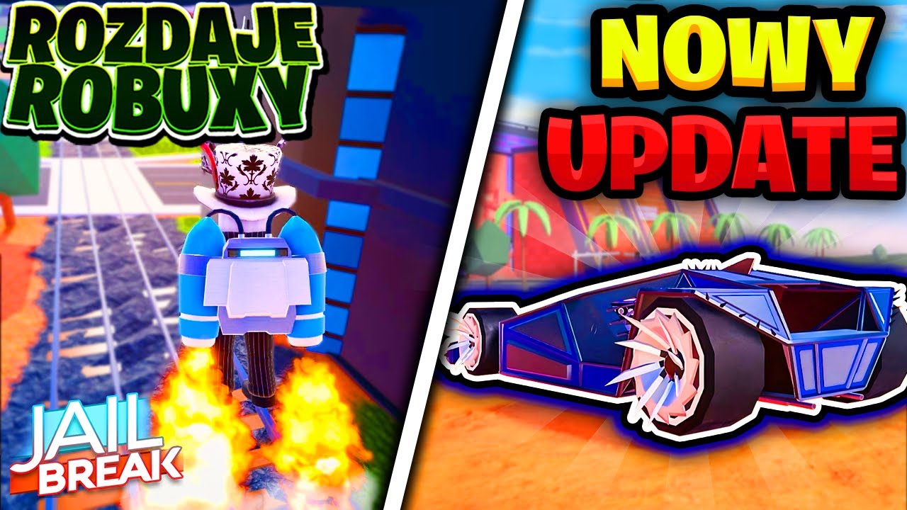 🔴LIVE EVENT w JAILBREAK!🤯Rozdaję AUTA + HYPER 5 ️ZABAWY o ROBUX z ...