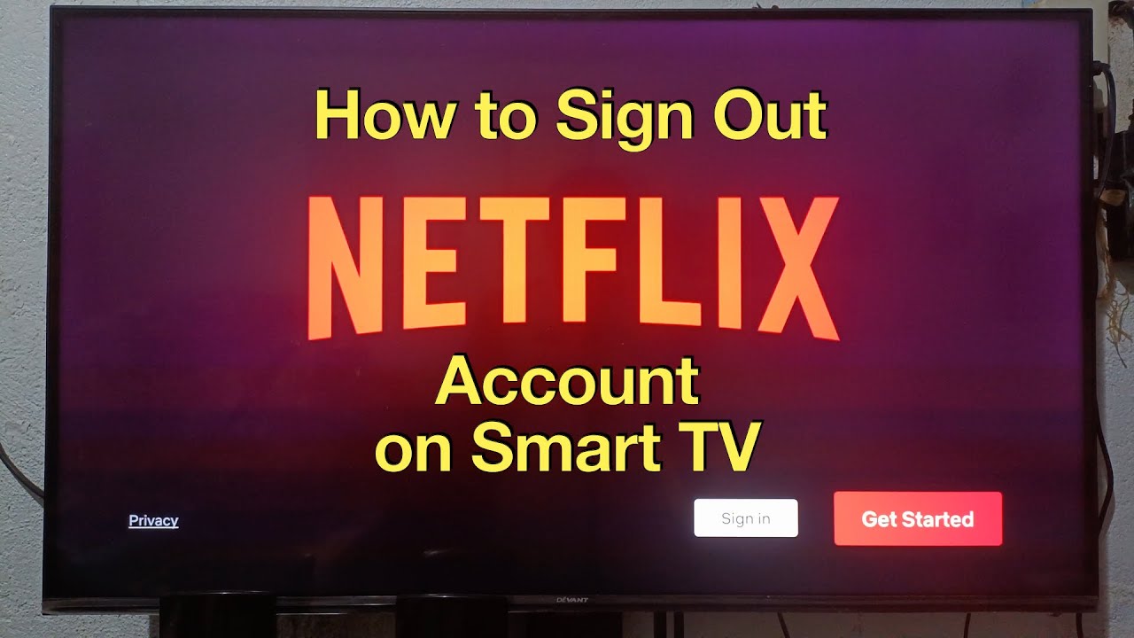 How to Sign Out Netflix Account on Smart TV - YouTube