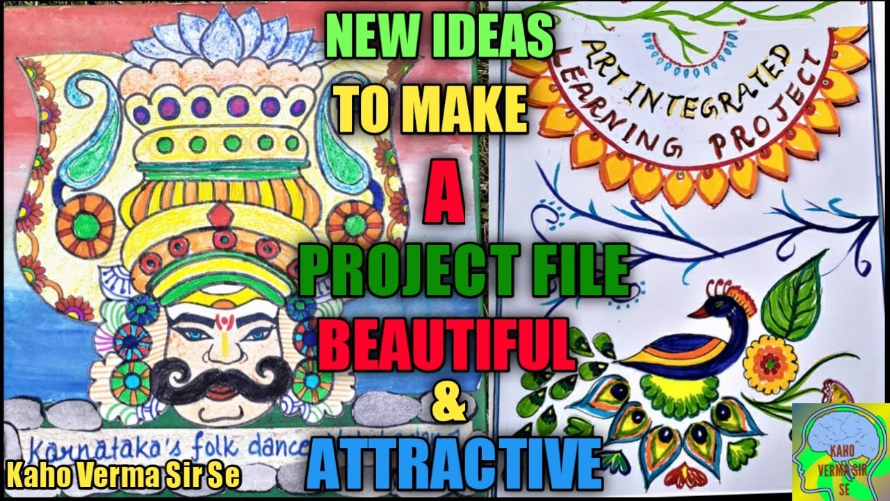 NEW IDEAS TO MAKE A PROJECT FILE BEAUTIFUL & ATTRACTIVE - YouTube